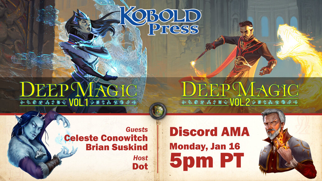 AMA for Deep Magic 2: Spellcaster's Emporium for 5th Edition Games