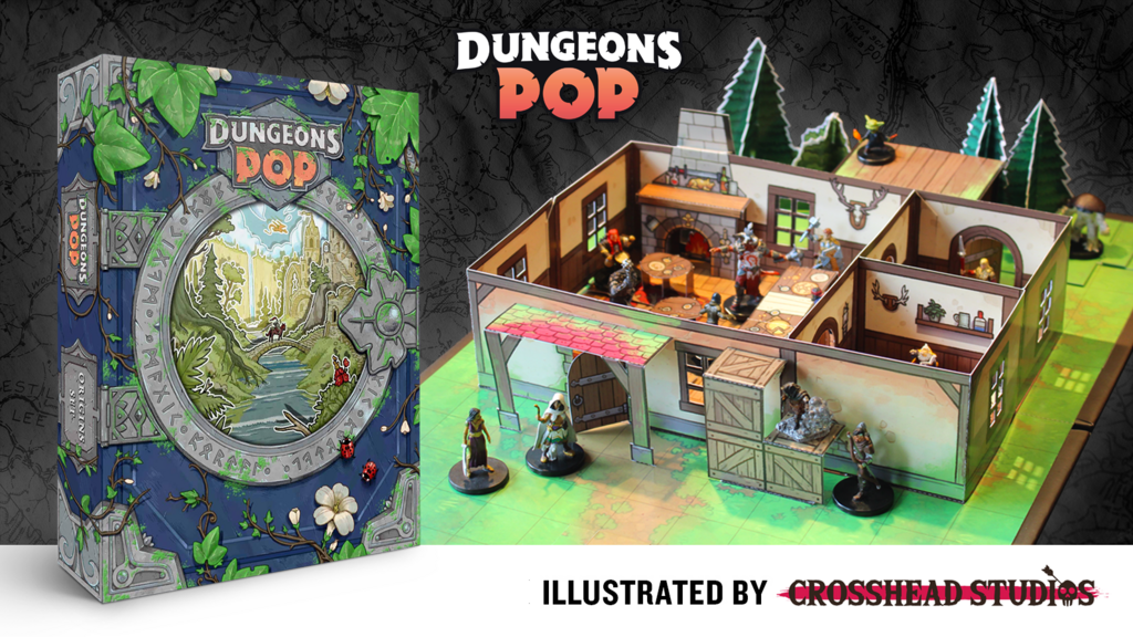 Get Ready for Dungeons Pop - Immersive Pop-Up Tabletop RPG Battle Maps