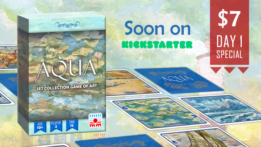 Get Ready for AQUA - A Set Collection Game of Art Curation