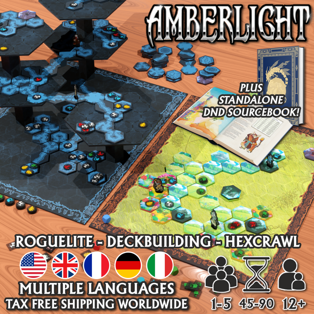 Coming soon... Amberlight: DND 5e Sourcebook & Boardgame
