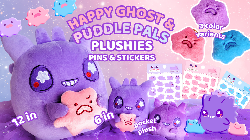Get Ready for Happy Ghost + Puddle Pal Plushies