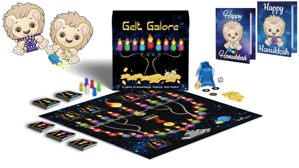Light up your Hanukkah with Gelt Galore—a game of knowledge, chance ...