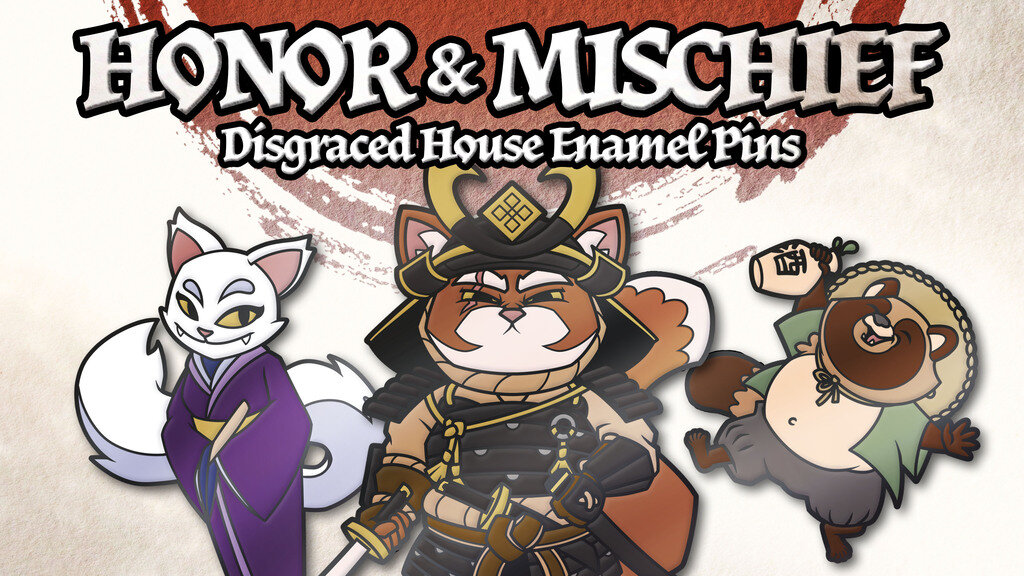 Get Ready for Honor & Mischief (Disgraced House Enamel Pins)