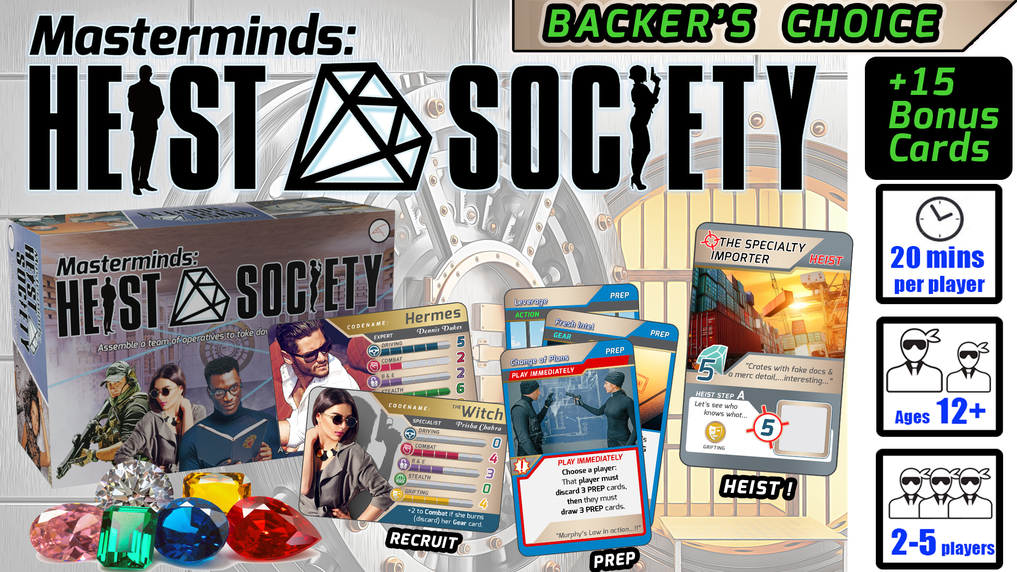 Project Updates for Masterminds: HEIST SOCIETY Card Game on BackerKit ...