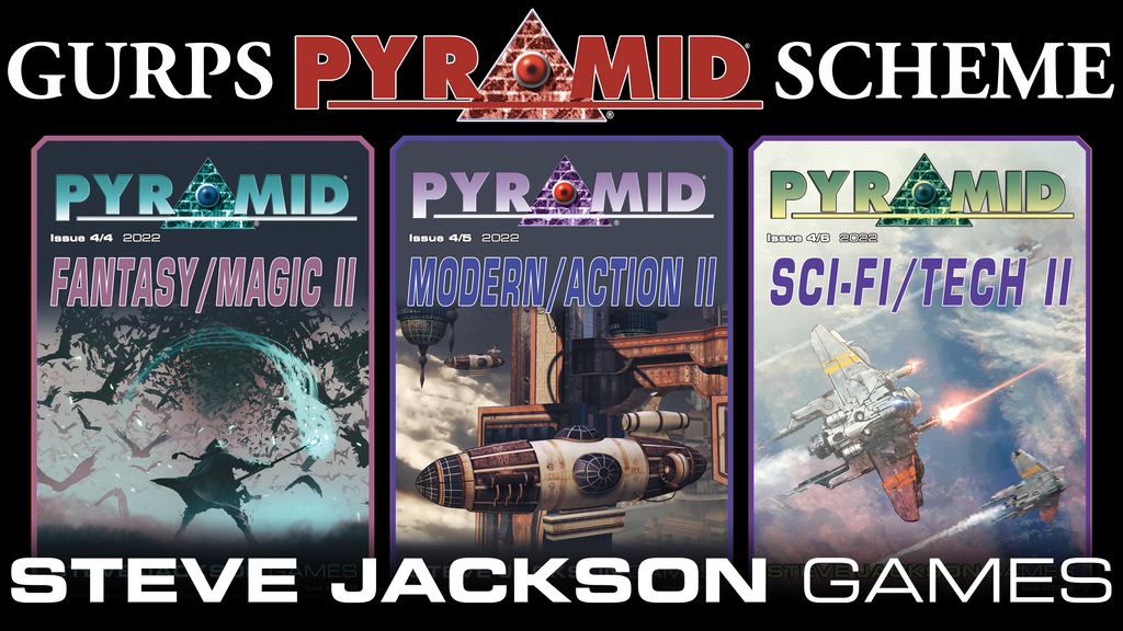BackerKit Pledge Manager for Steve Jackson Games' 2022 GURPS Pyramid Scheme