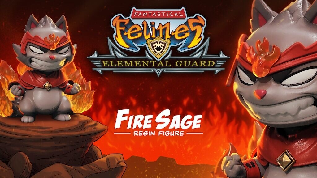 BackerKit Pledge Manager for Fantastical Felines: Fire Sage Resin Figure