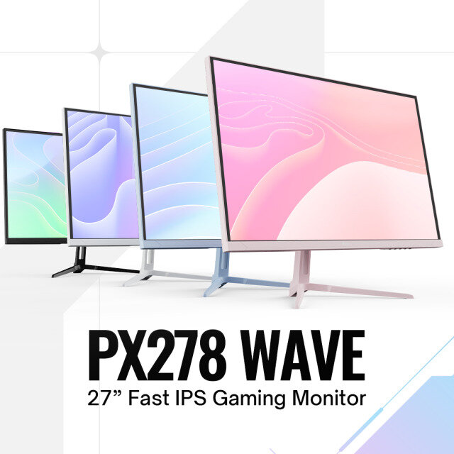 Contact the PX278 Wave Pastel Gaming Monitors team on BackerKit