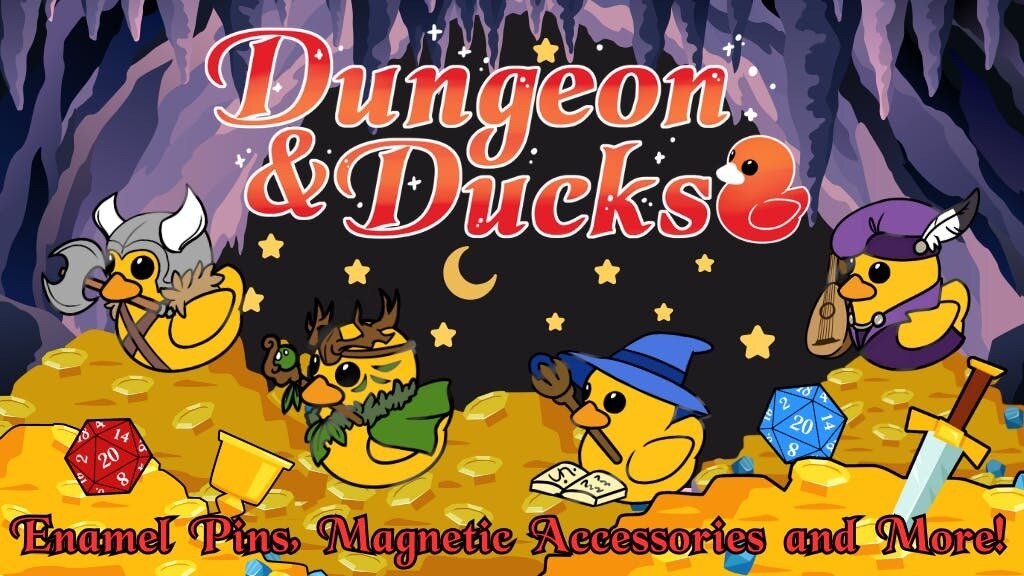 Preorder Dungeon and Ducks - An Enamel Pin Adventure Flock Party! on ...