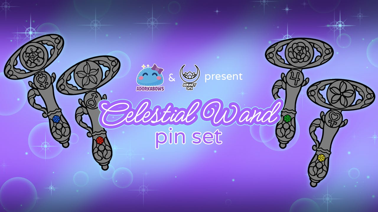 Preorder Celestial Wand Pin Set on BackerKit