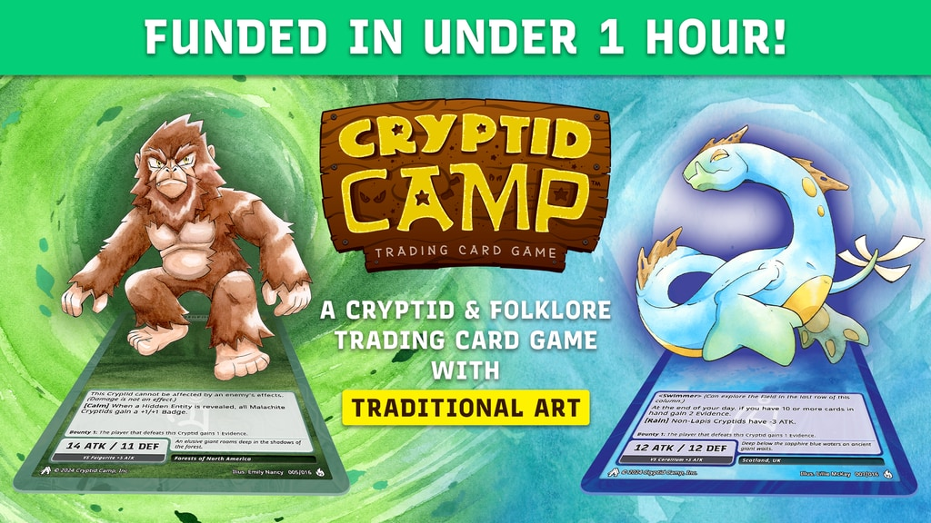 BackerKit Pledge Manager for Cryptid Camp TCG