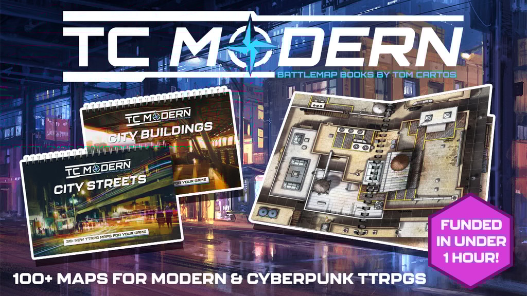 Preorder TC Modern Battlemap Books on BackerKit