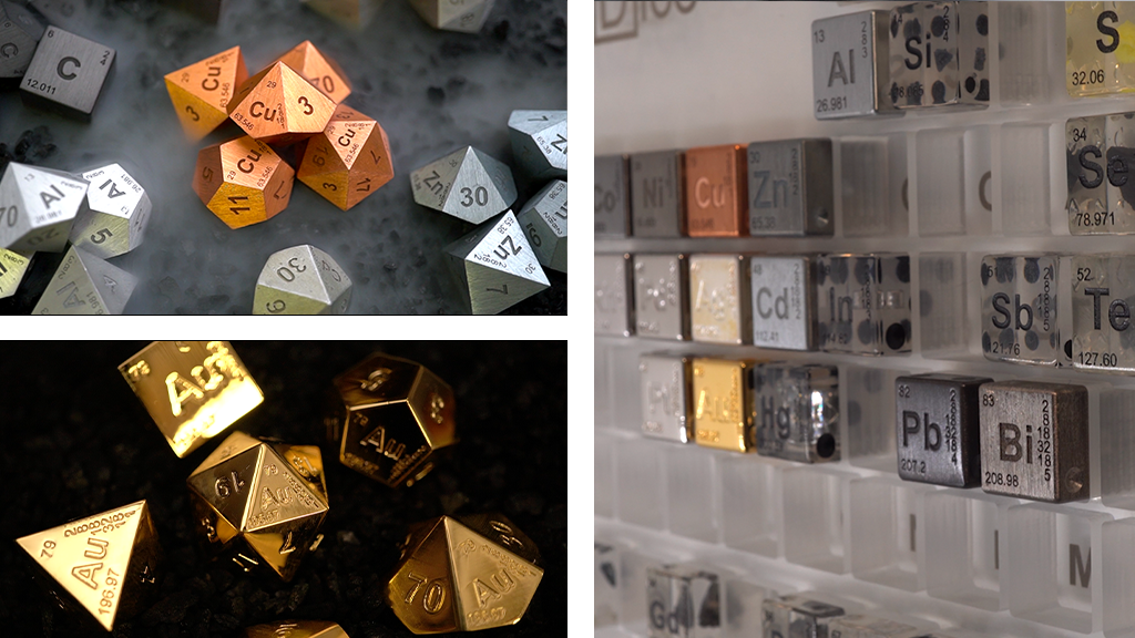 Preorder Element Dice™: Dice made from 100% PURE Periodic Elements on ...