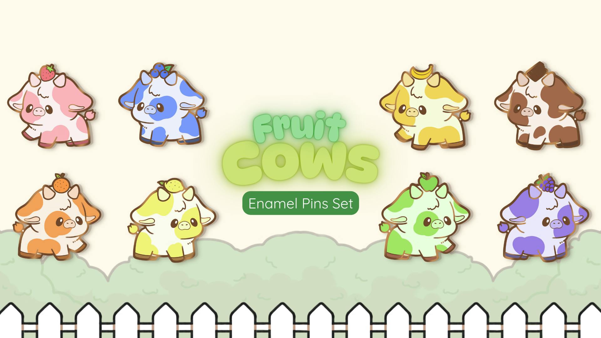 Project Updates for Cute Fruit Cows - Enamel Pins Collection on ...
