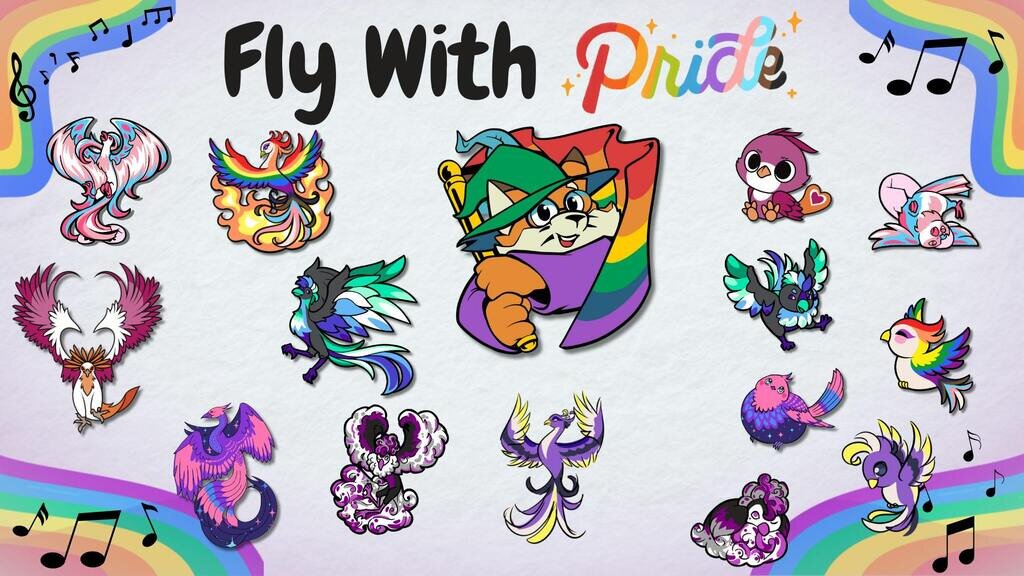 Preorder Fly with Pride: Phoenix Hard Enamel Pins on BackerKit