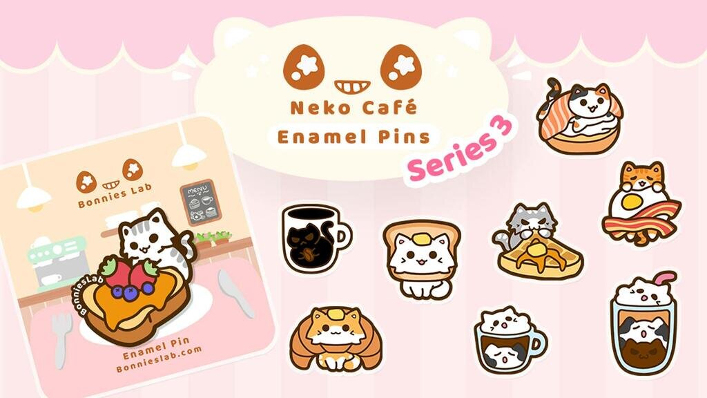 Contact the Neko Cafe Series 3 - Enamel Pins & Stickers team on BackerKit